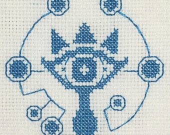 Legend of Zelda Cross-stitch Pattern, Sheikah Symbol, Breath of the ...
