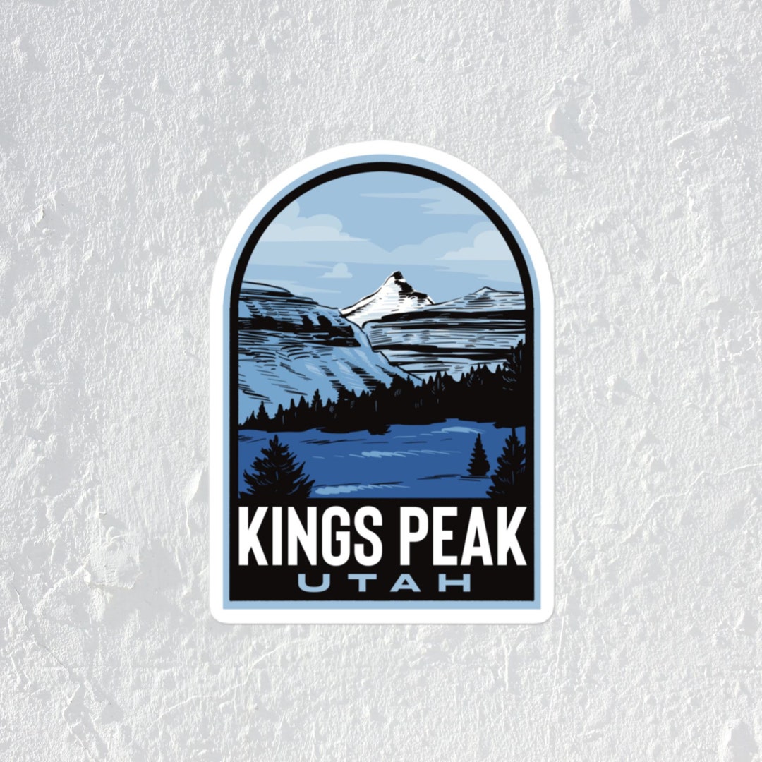 Kings Peak Utah Vinyl Sticker - Etsy