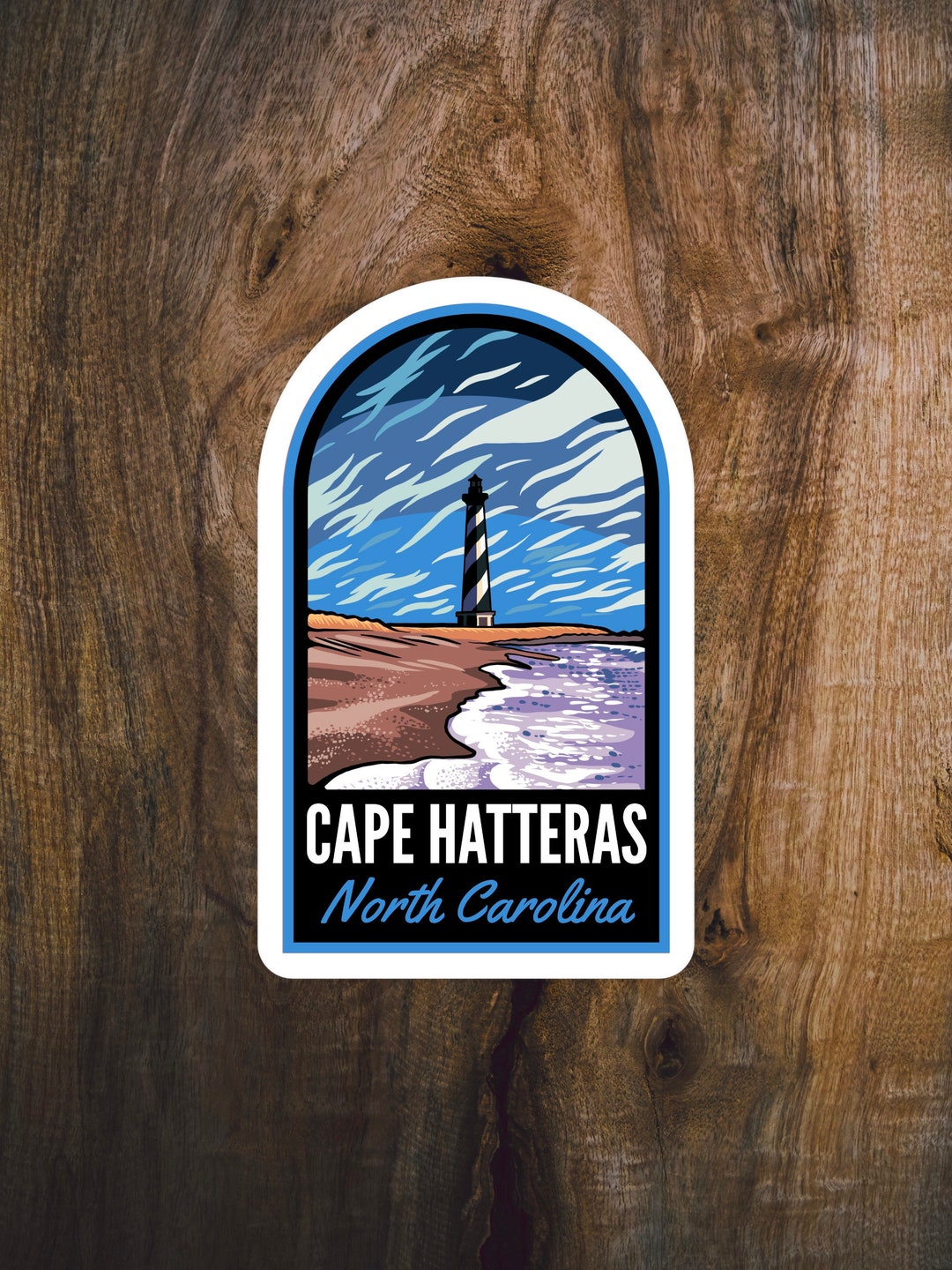 Cape Hatteras NC - Vinyl Sticker - Etsy
