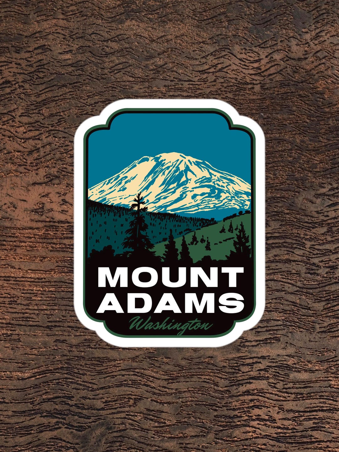 Mount Adams Washington - Vinyl Sticker - Etsy