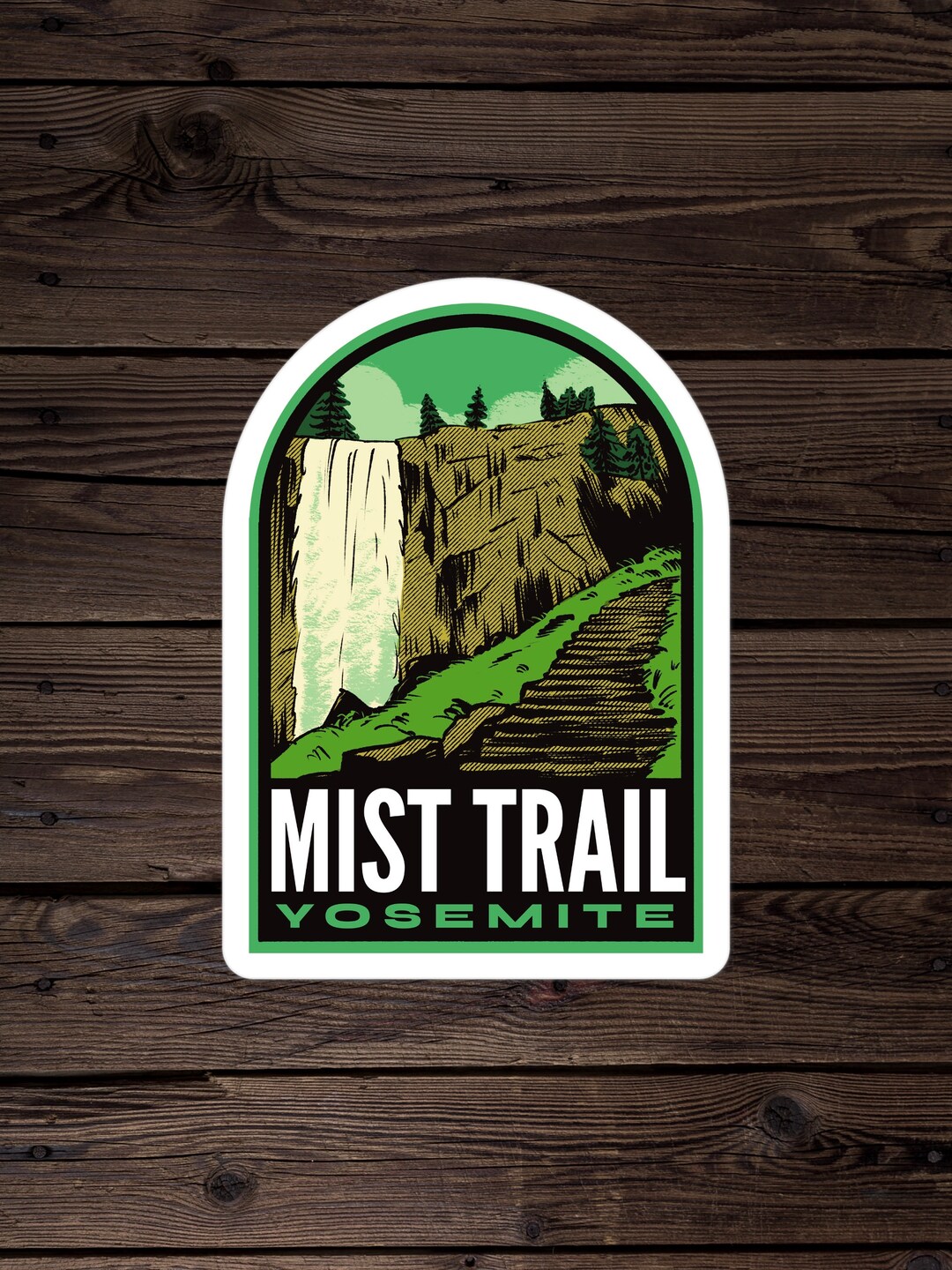 Mist Trail Yosemite California - Vinyl Sticker - Etsy