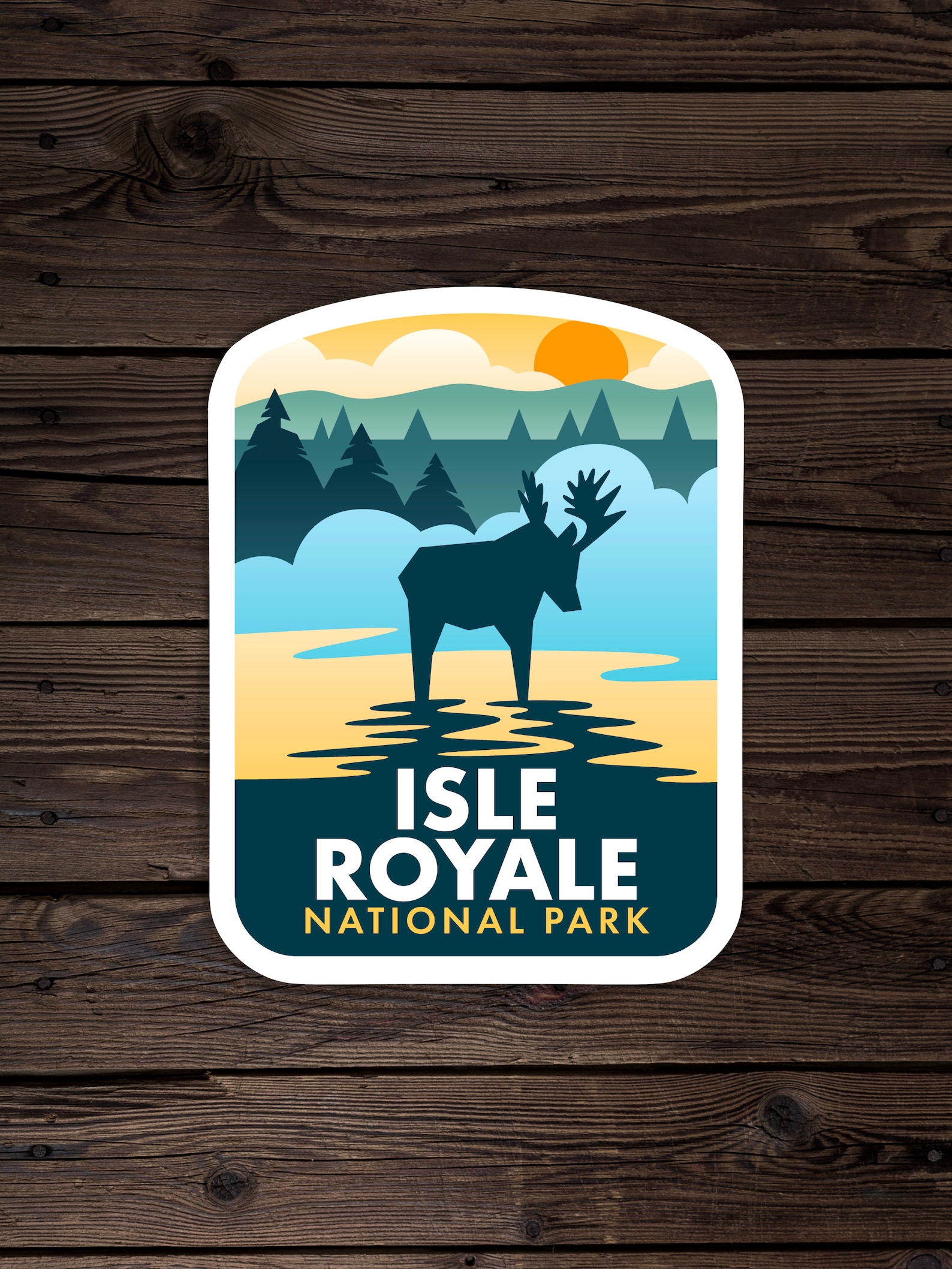 Isle Royale National Park Sticker - Etsy