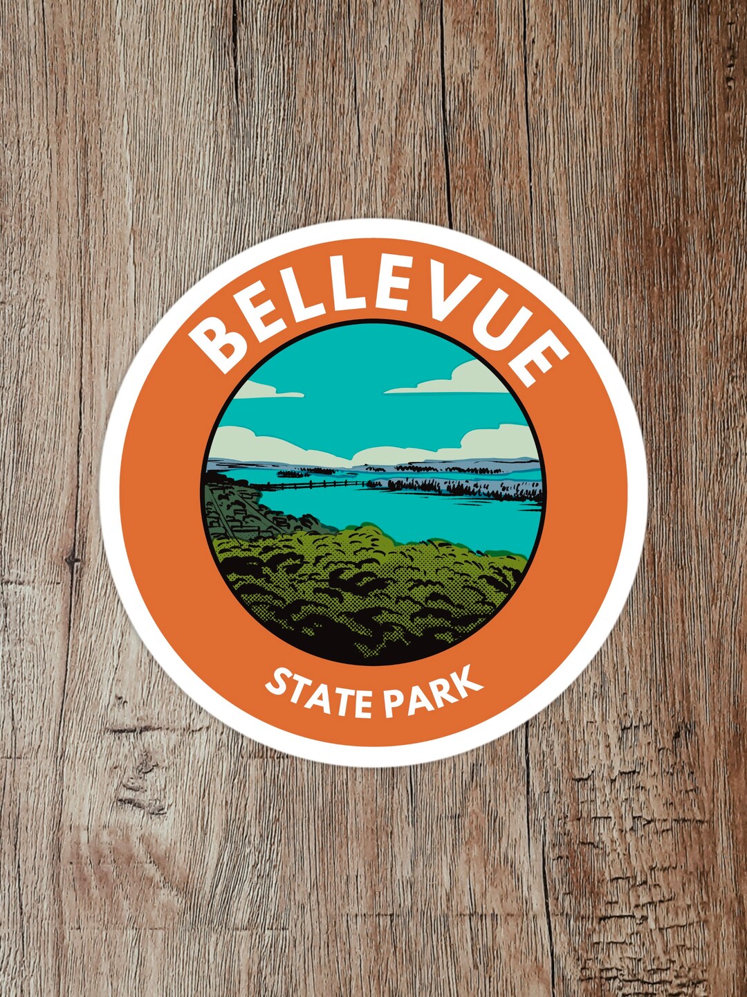 Bellevue State Park Iowa - Vinyl Sticker - Etsy