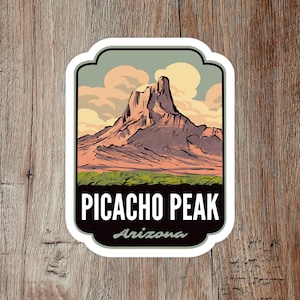 Picacho Peak Arizona - Vinyl Sticker - Etsy
