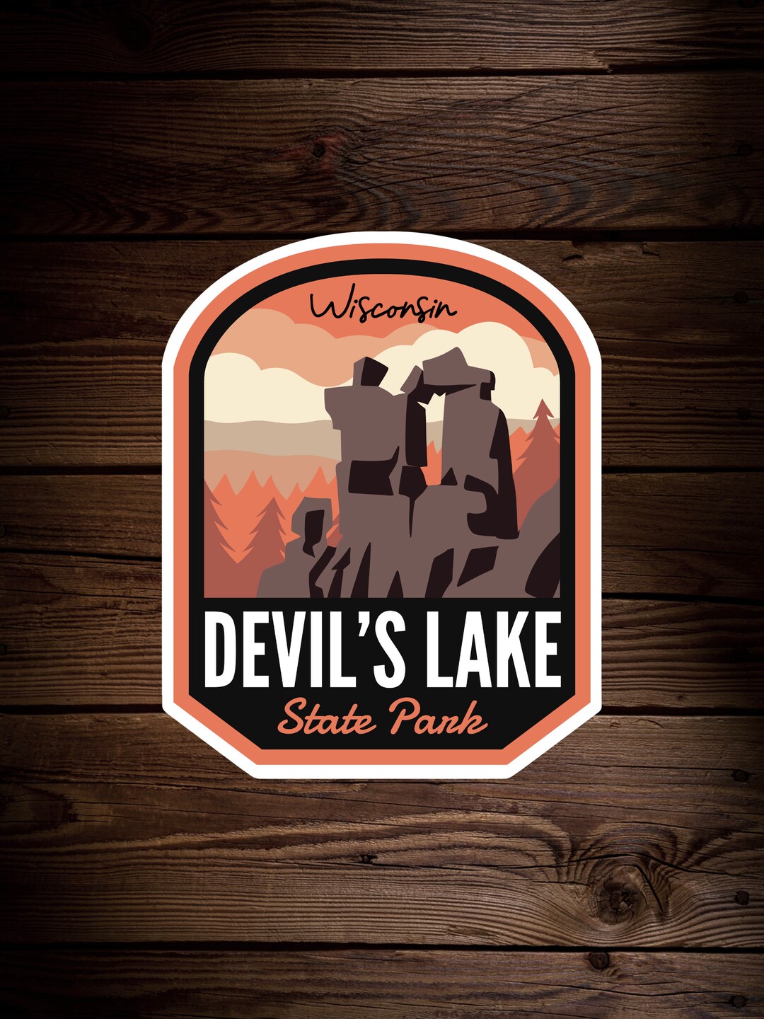 Devil's Lake State Park Wisconsin Sticker - Etsy