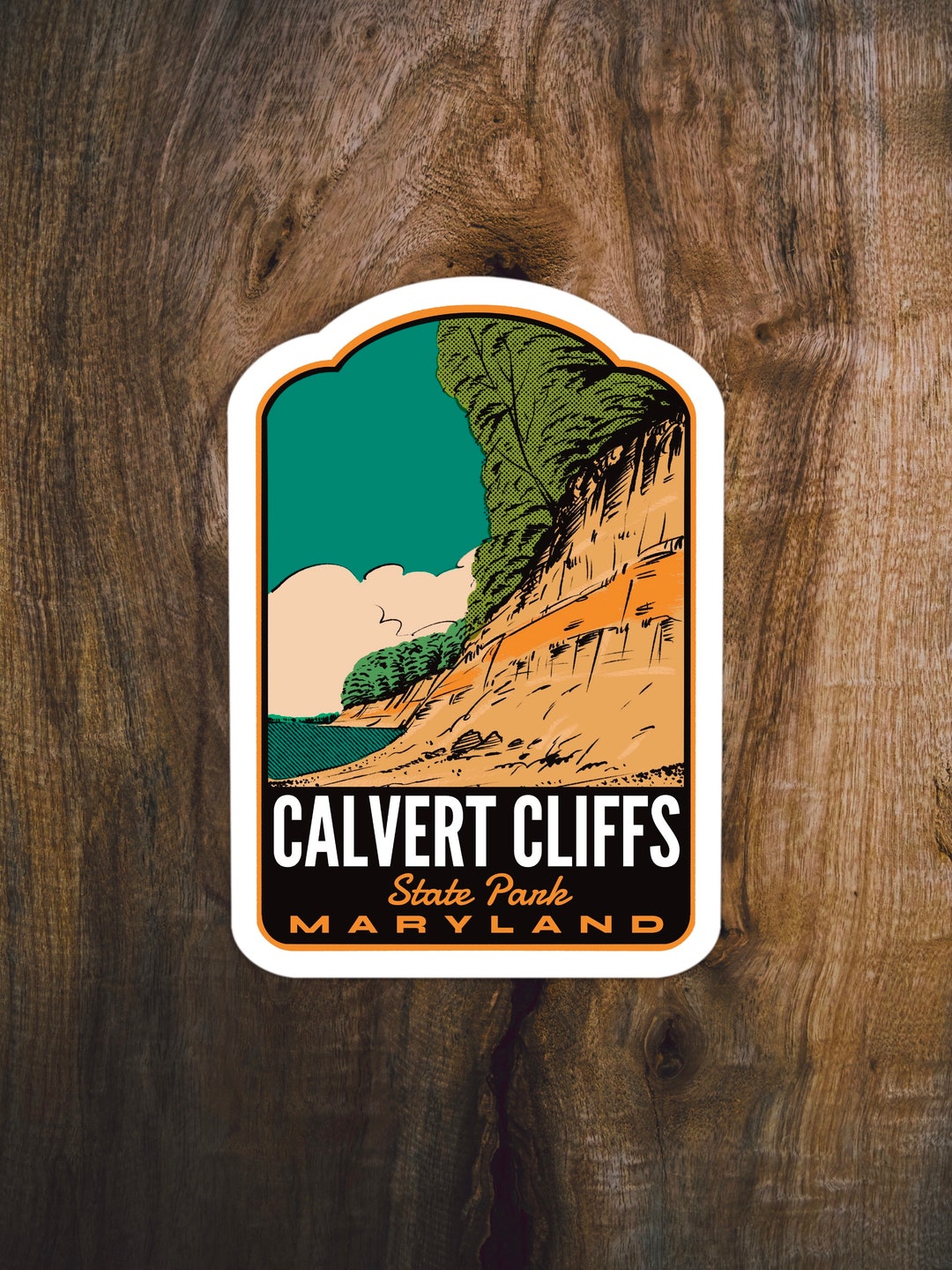 Calvert Cliffs State Park Maryland - Vinyl Sticker - Etsy