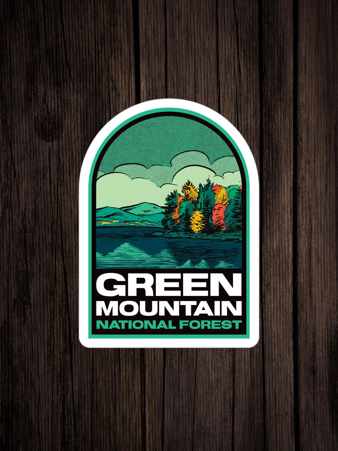 Green Mountain National Forest - Vinyl Sticker - Etsy