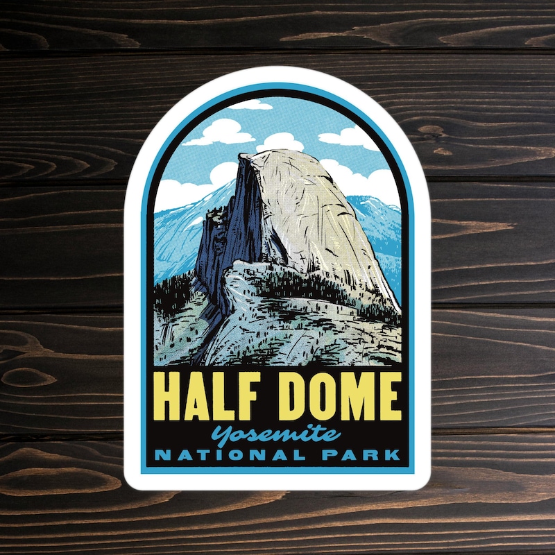 Half Dome Bumper Sticker - Etsy