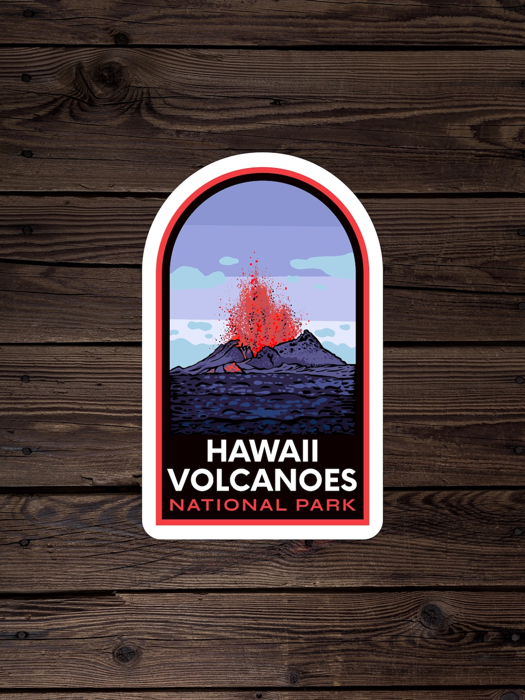 Hawaii Volcanoes National Park - Vinyl Sticker - Etsy