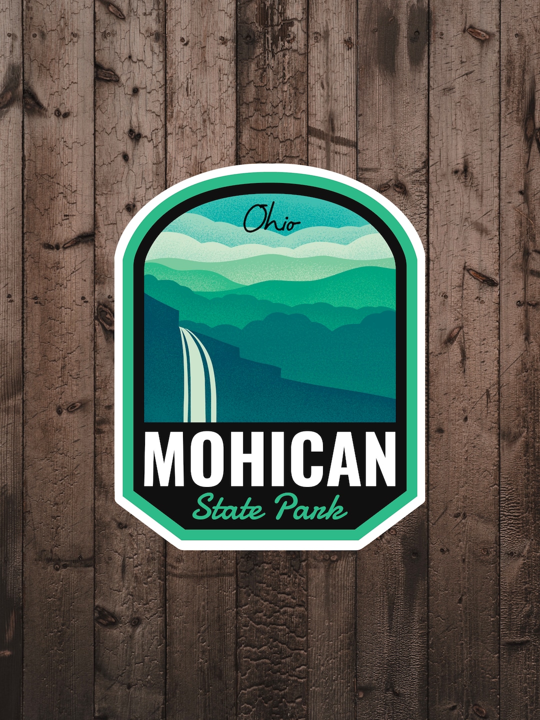 Mohican State Park Ohio Waterfall Sticker - Etsy