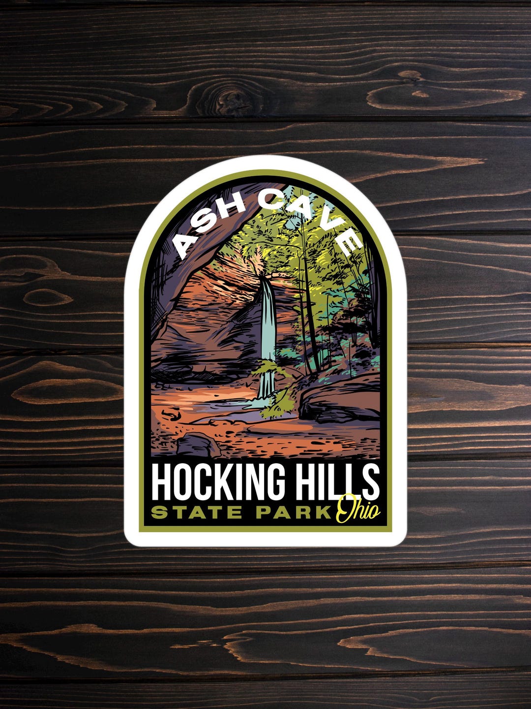 Hocking Hills State Park Ohio - Vinyl Sticker - Etsy