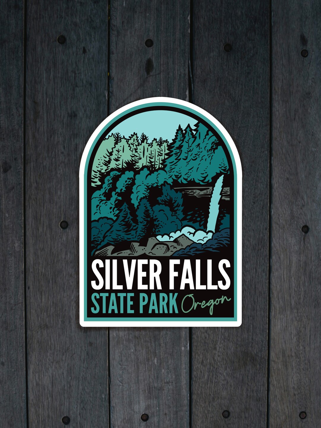 Silver Falls State Park Oregon Sticker - Etsy