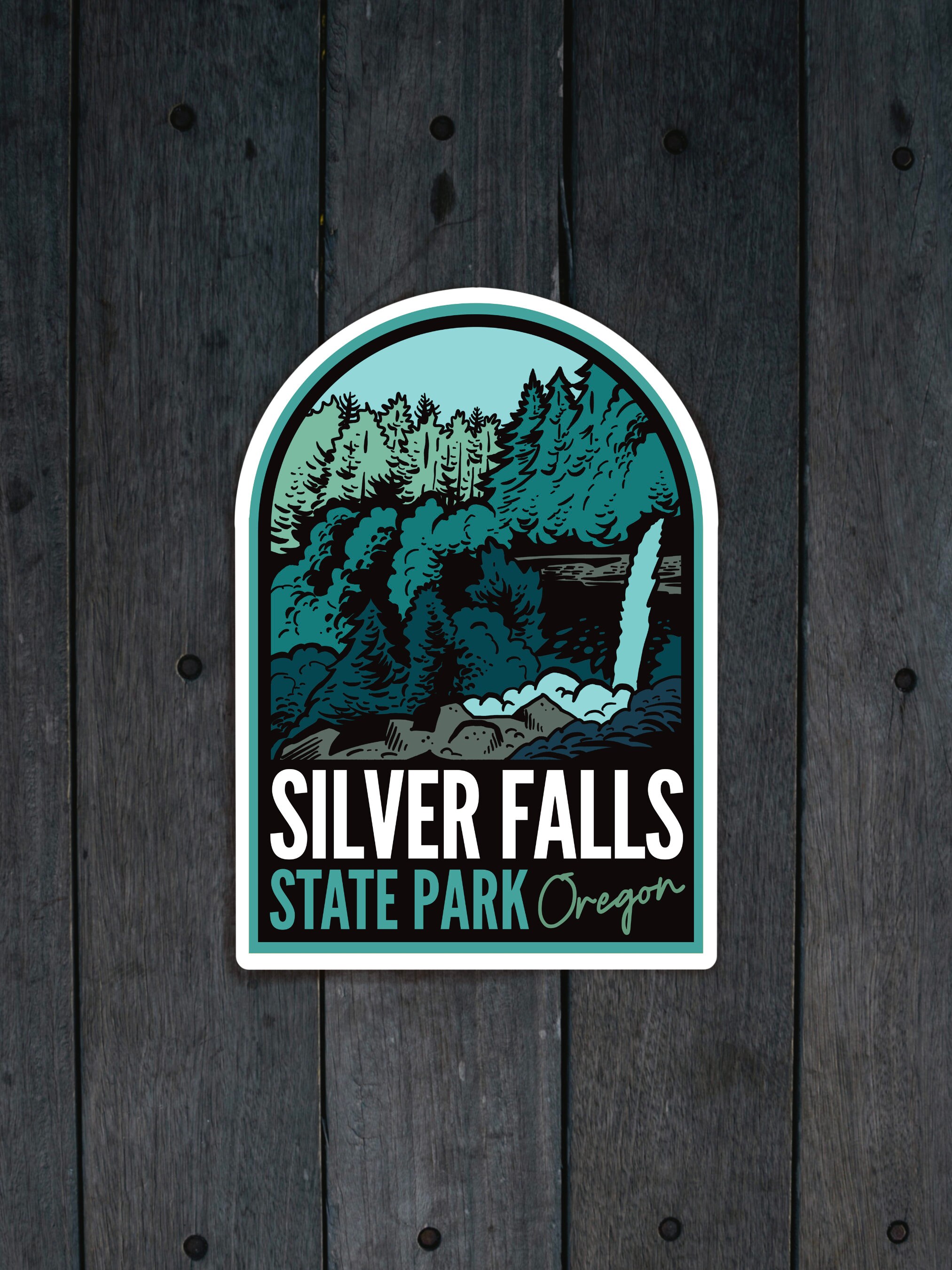 Silver Falls State Park Oregon Sticker - Etsy