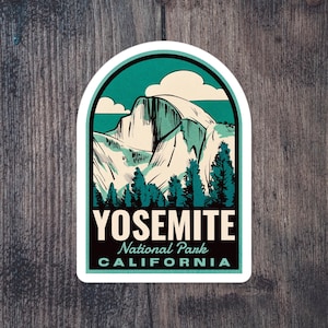 Yosemite National Park Half Dome - Vinyl Sticker - Etsy