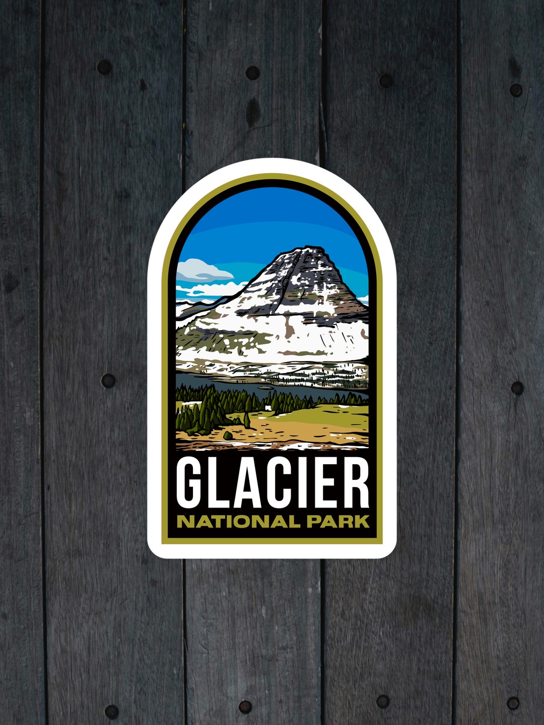 Glacier National Park - Vinyl Sticker - Etsy