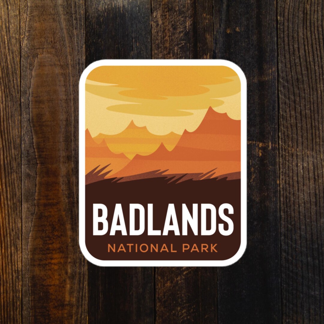 Badlands National Park SD - Vinyl Sticker - Etsy