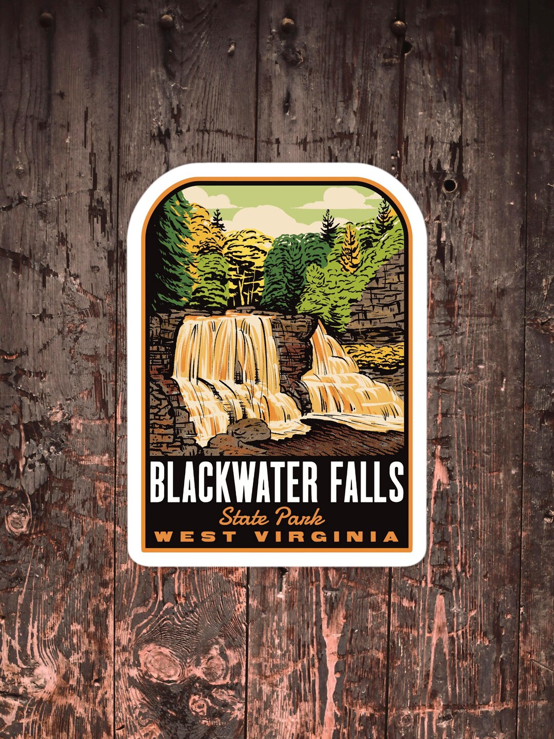 Blackwater Falls State Park West Virginia - Vinyl Sticker - Etsy