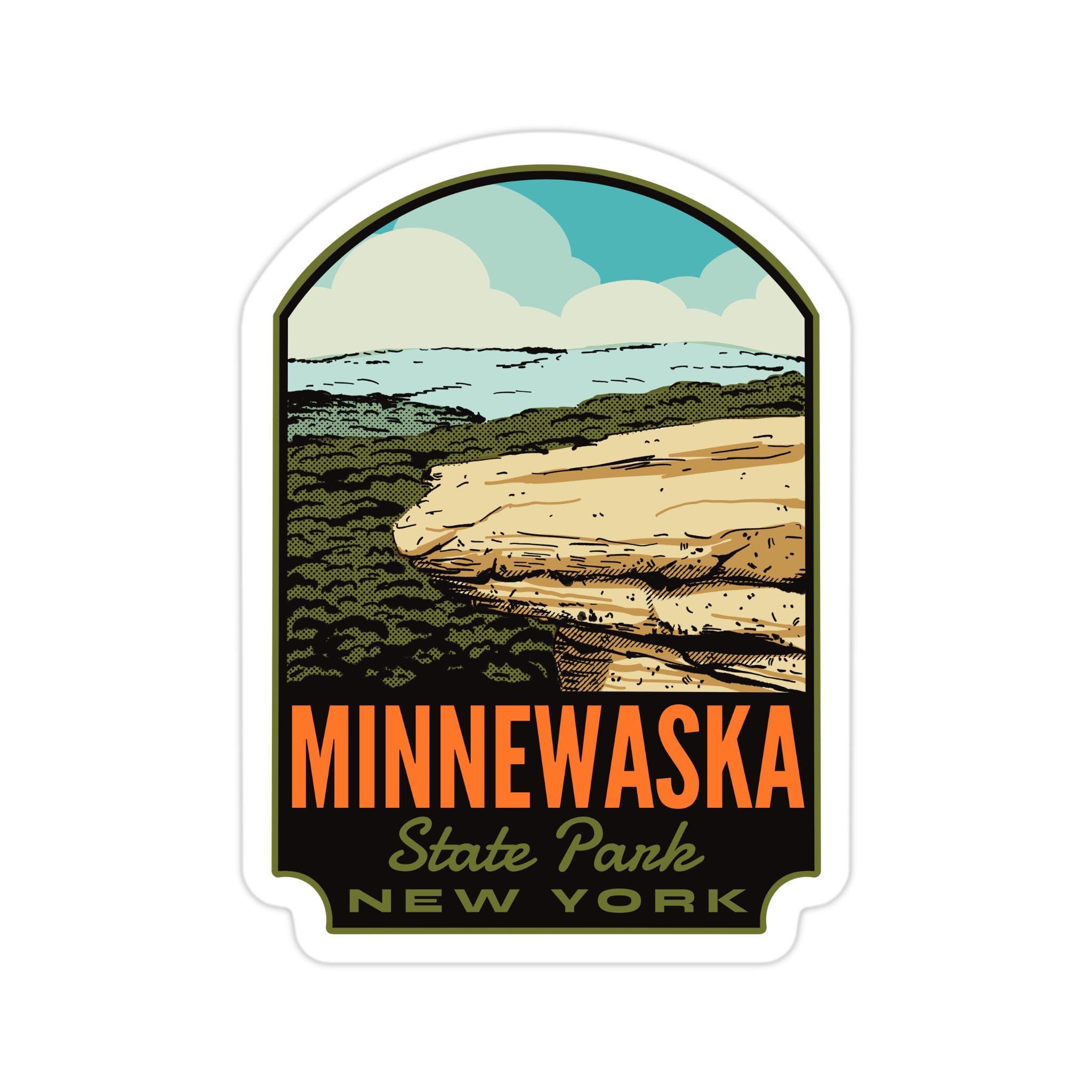 Minnewaska State Park NY - Vinyl Sticker - Etsy