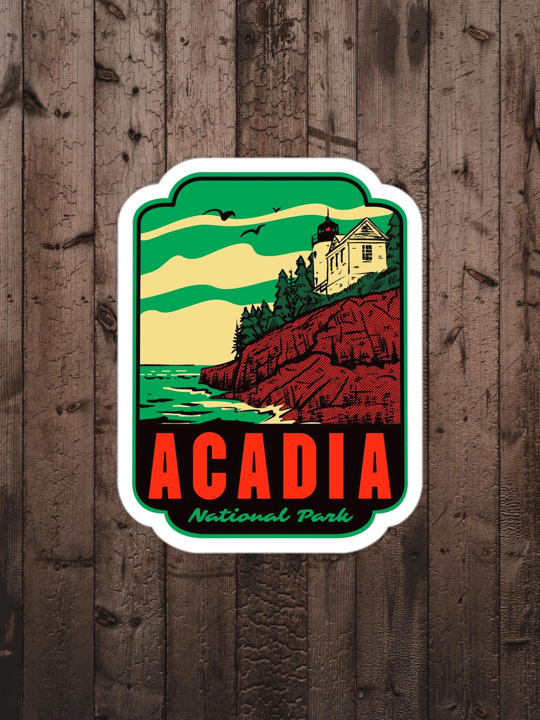 Acadia National Park - Vinyl Sticker - Etsy