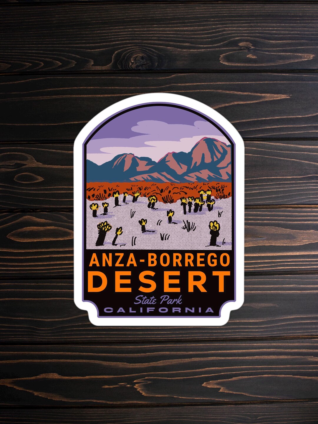 Anza-borrego Desert State Park CA - Vinyl Sticker - Etsy