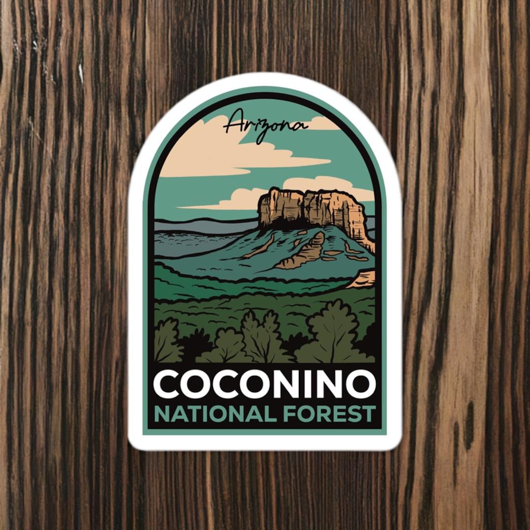 Coconino National Forest Arizona - Vinyl Sticker - Etsy