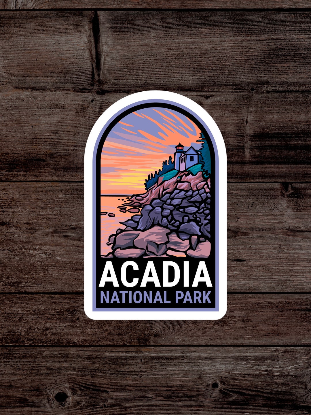 Acadia National Park - Vinyl Sticker - Etsy