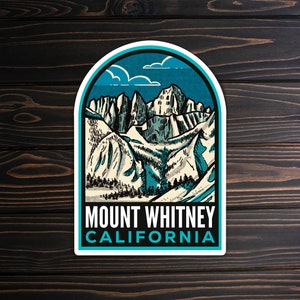 Mount Whitney California Vintage Sticker - Etsy