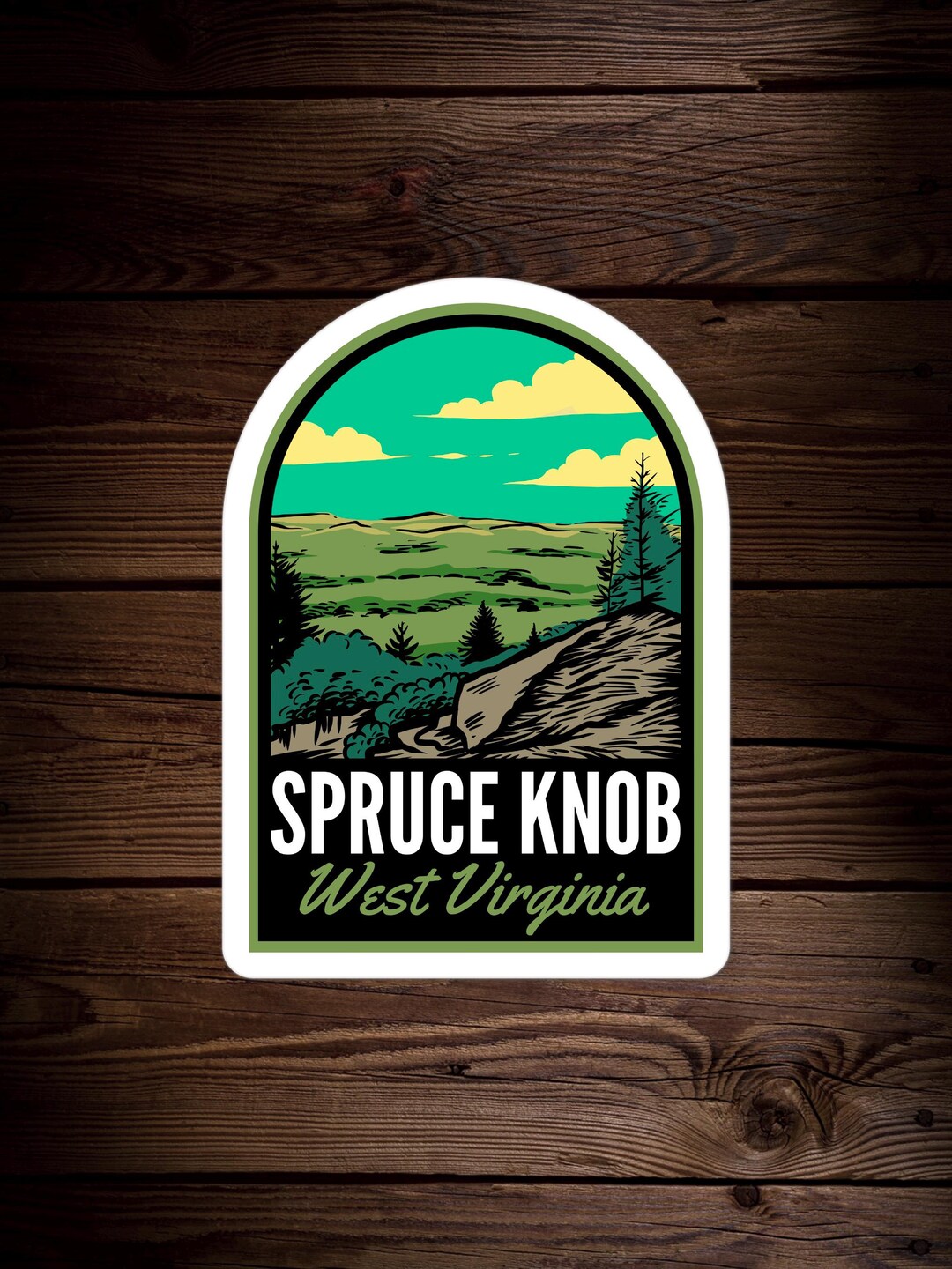 Spruce Knob West Virginia Vinyl Sticker - Etsy
