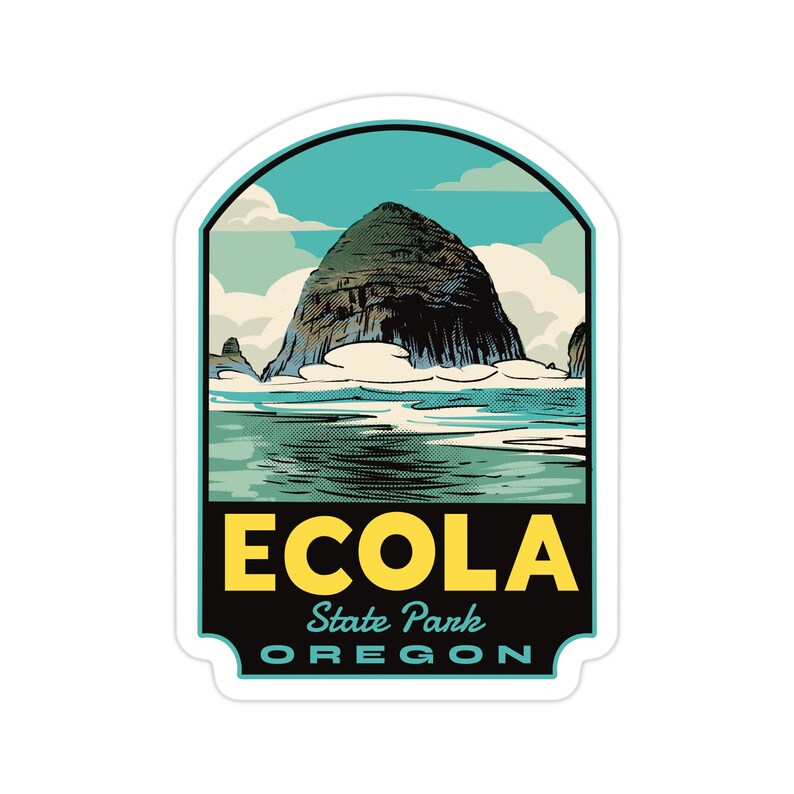 Ecola State Park Oregon - Vinyl Sticker - Etsy
