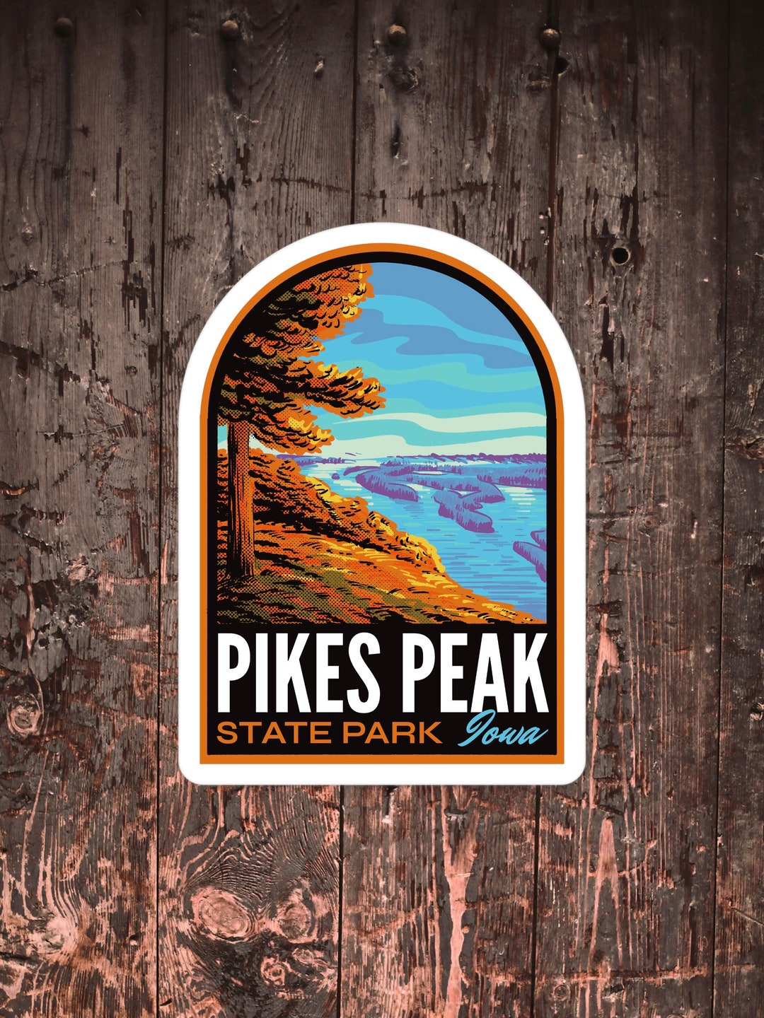 Pikes Peak State Park Iowa - Vinyl Sticker - Etsy