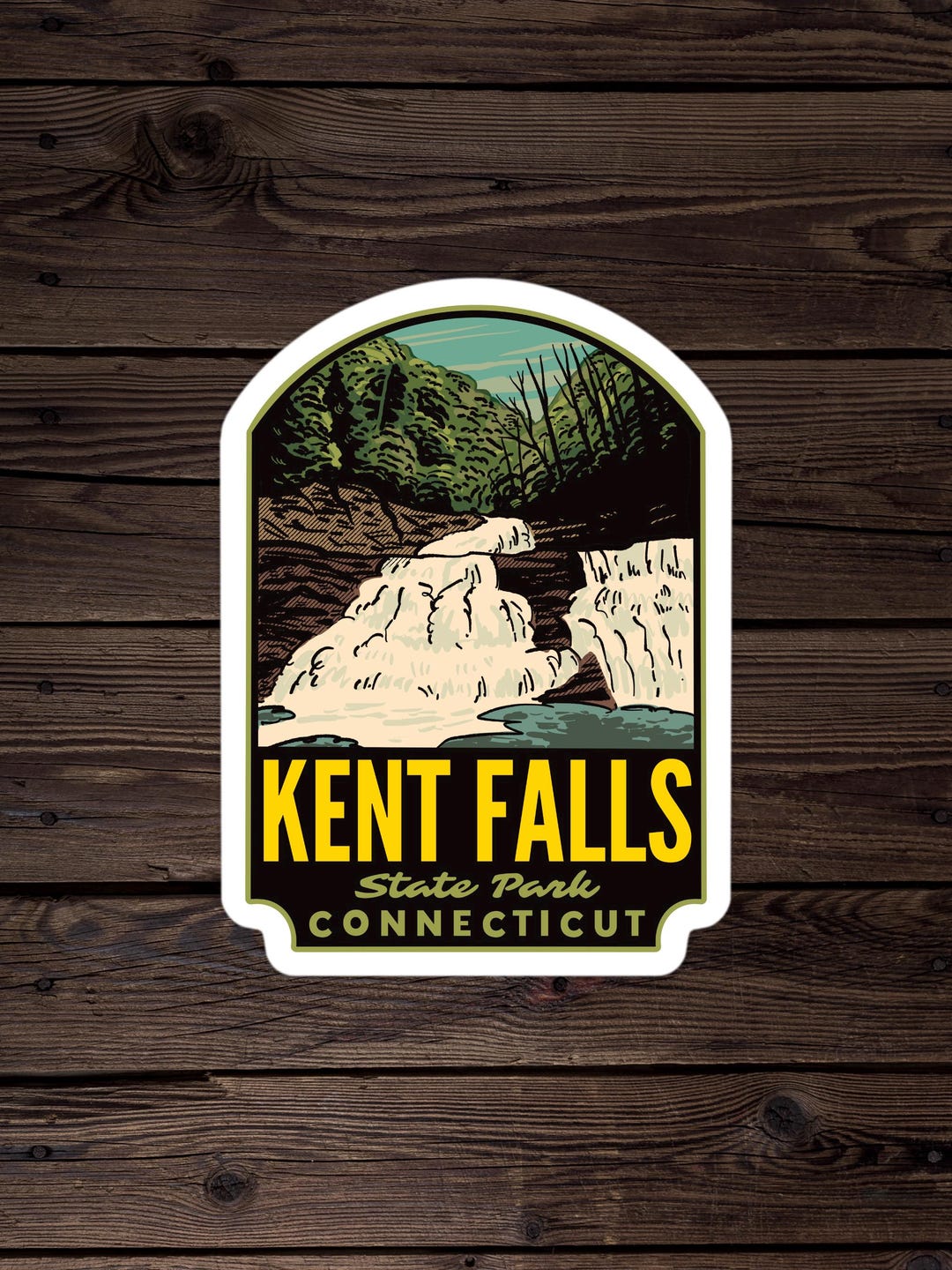 Kent Falls State Park CT - Vinyl Sticker - Etsy