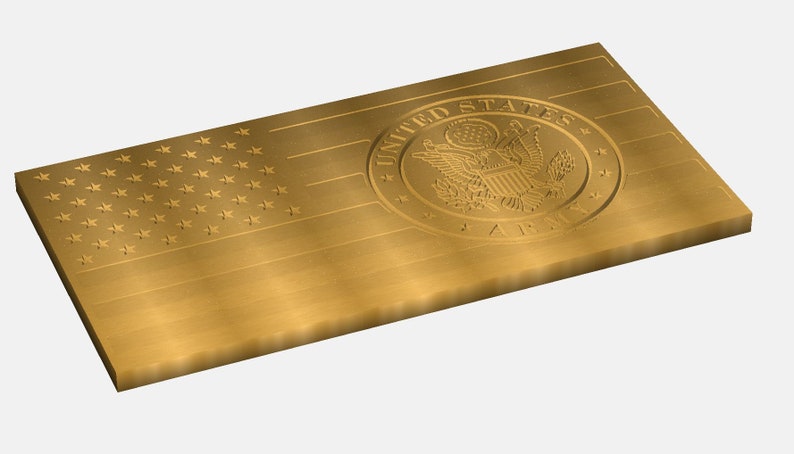 United States Army Crest American Flag Svg File And C2d Carbide Create