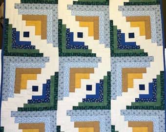 Deconstructed Log Cabin Art Quilt by Becky Grover - Etsy