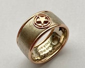 Captain America Platinum & Gold Band Ring - Etsy