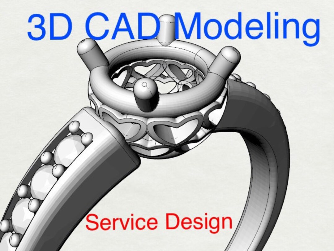 Custom 3D CAD JEWELRY Design, Modeling, 3D Printing - Etsy