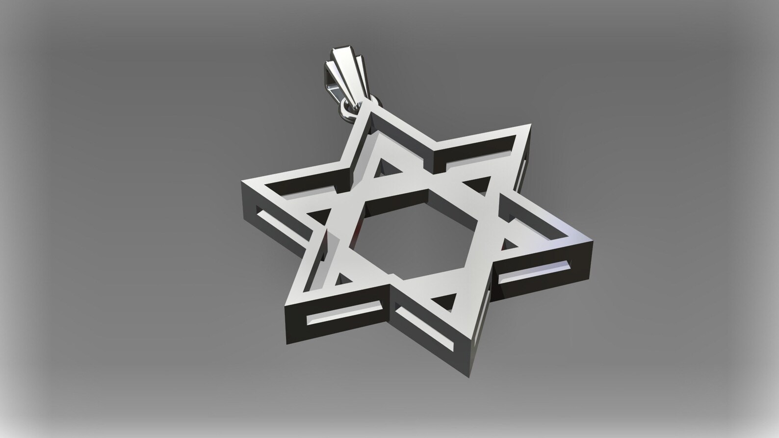 Star of David Pendant 3D CAD Model STL File - Etsy