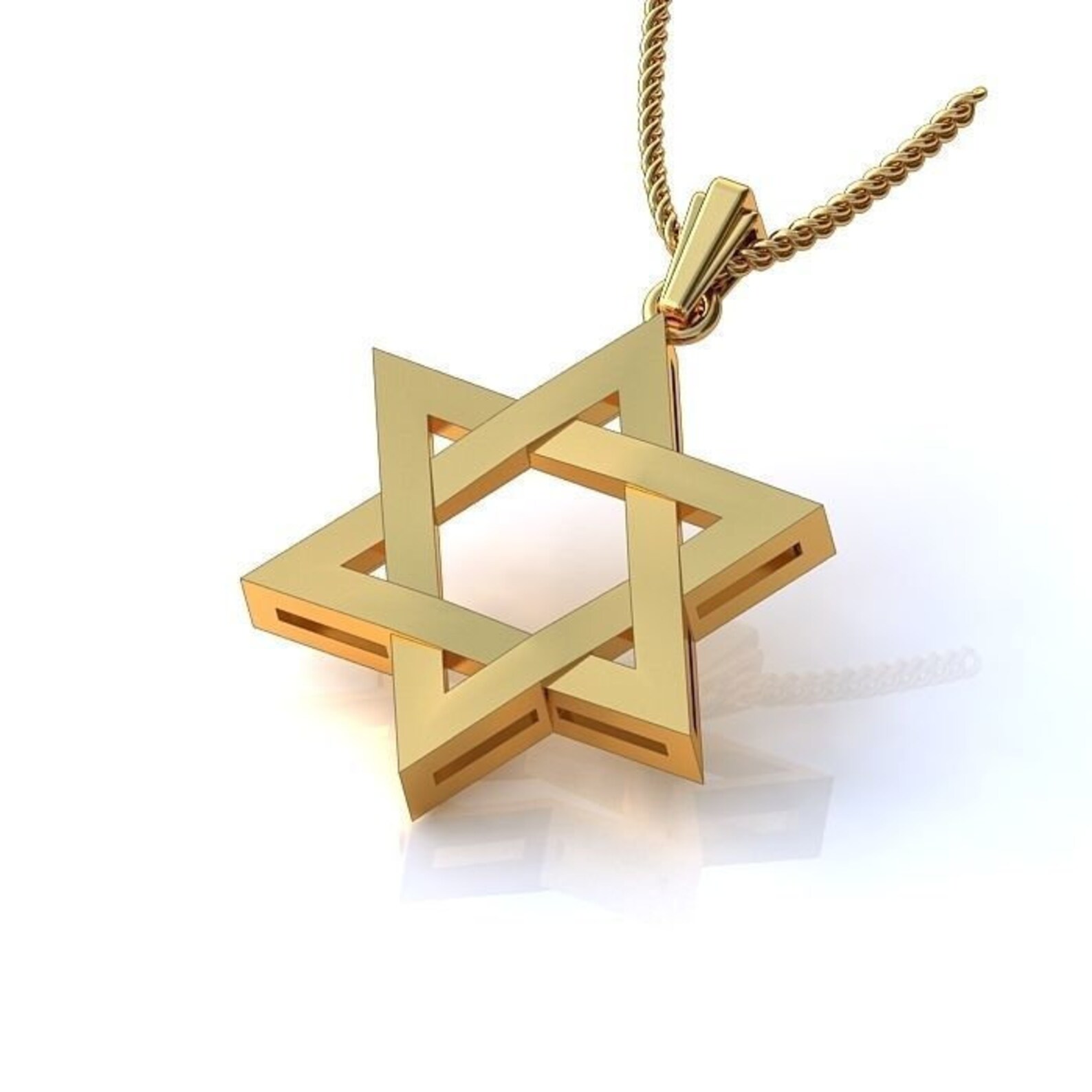 Star of David Pendant 3D CAD Model STL File - Etsy