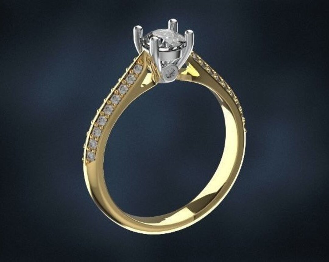 3D CAD Model Engagement Ring Digital File - Etsy