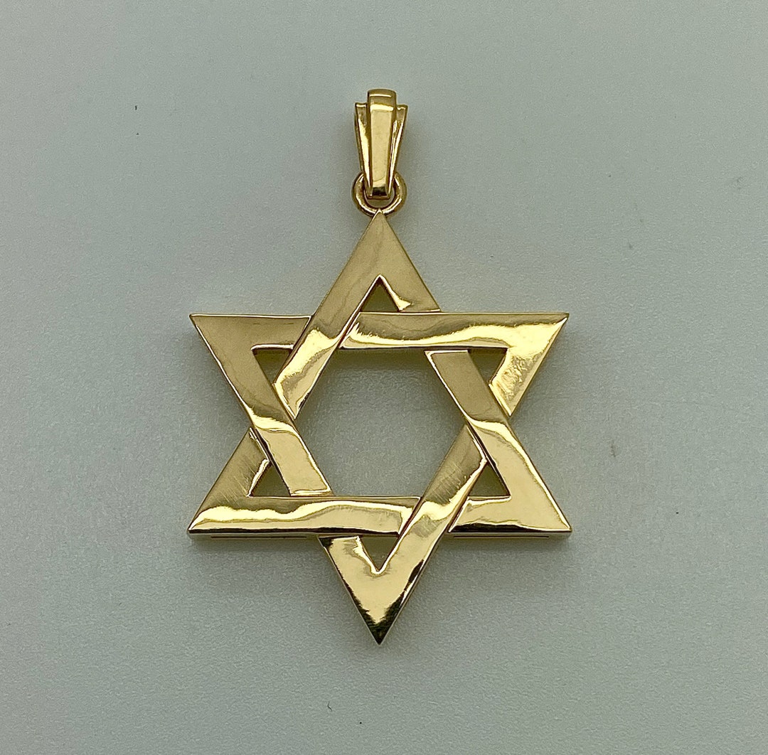 Star of David Gold Pendant - Etsy