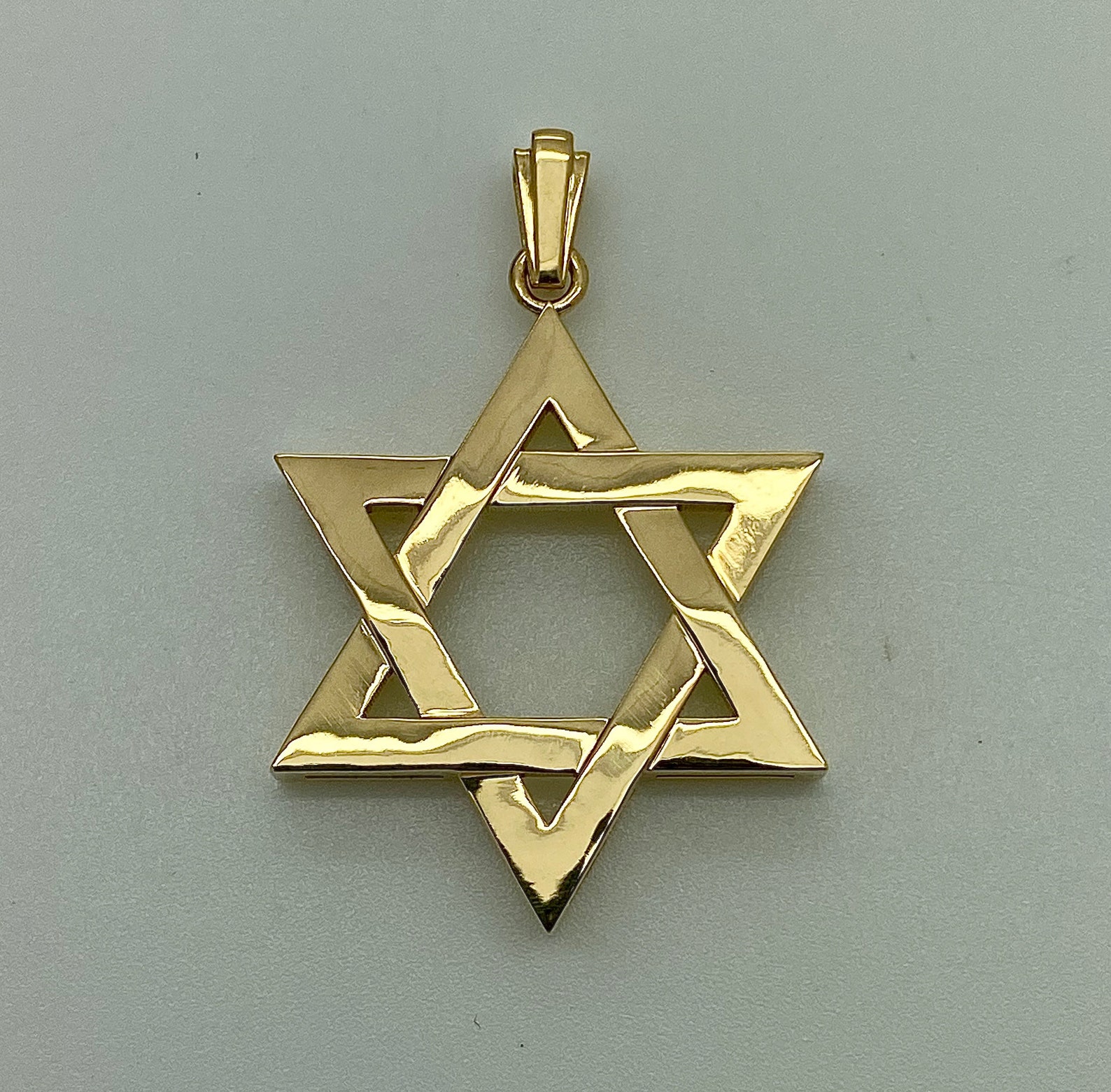 Star of David Gold Pendant - Etsy