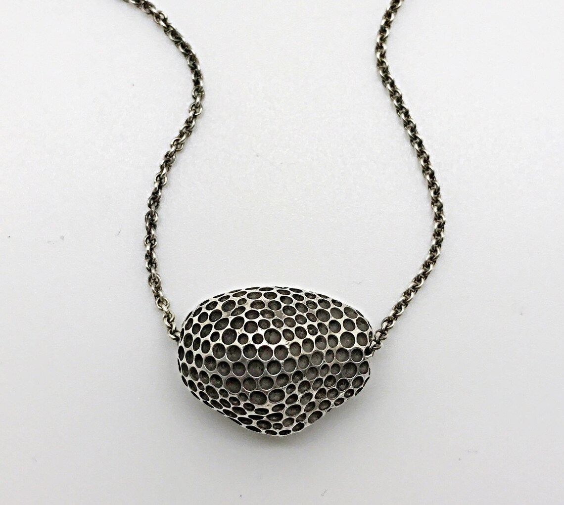 Handmade Unique Modern Abstract Silver Pendant - Etsy