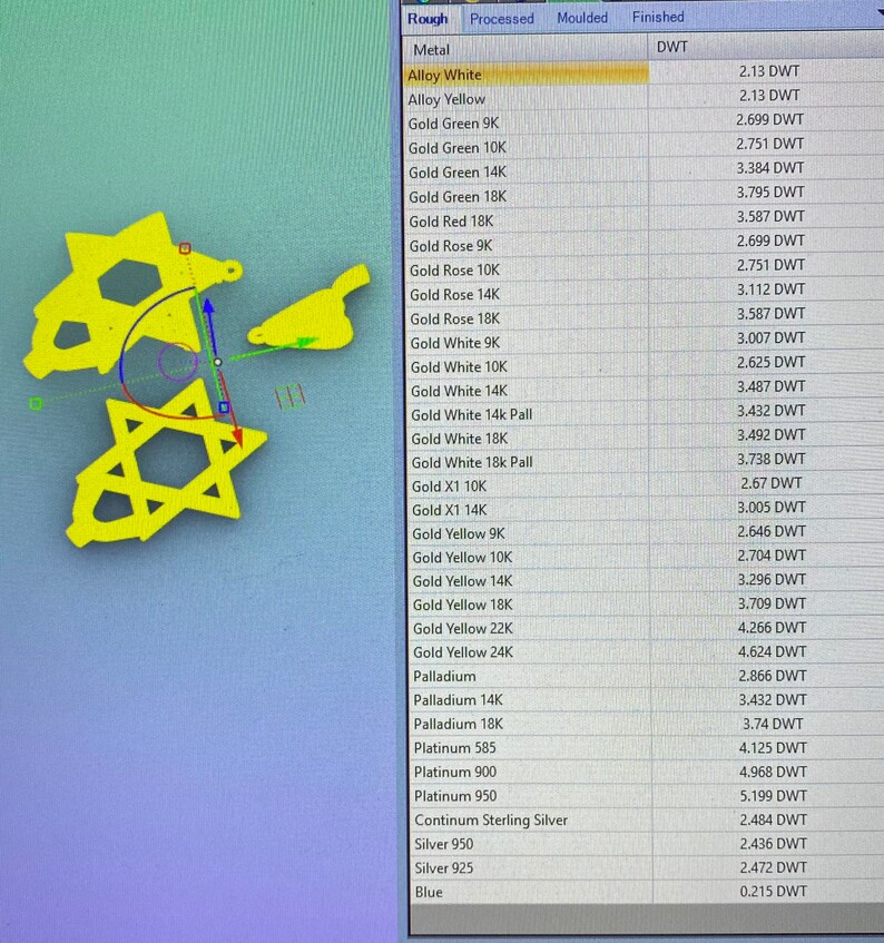 Star of David Pendant 3D CAD Digital Model STL File - Etsy