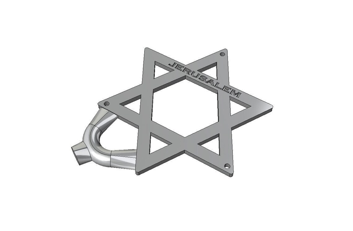 Star of David Pendant 3D CAD Digital Model STL File - Etsy