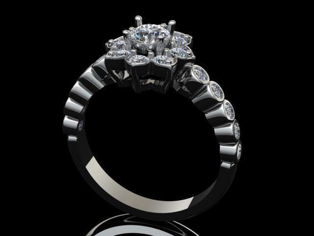 Flower Ring 3D CAD Digital File - Etsy