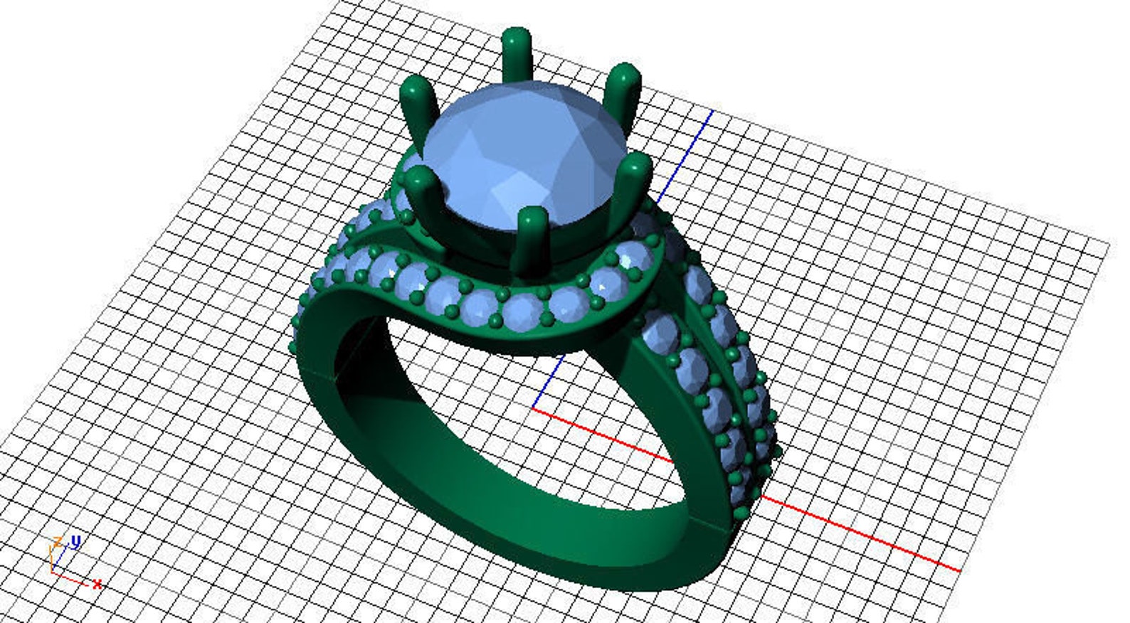 Solitaire Engagement Ring 3D CAD Digital Model - Etsy