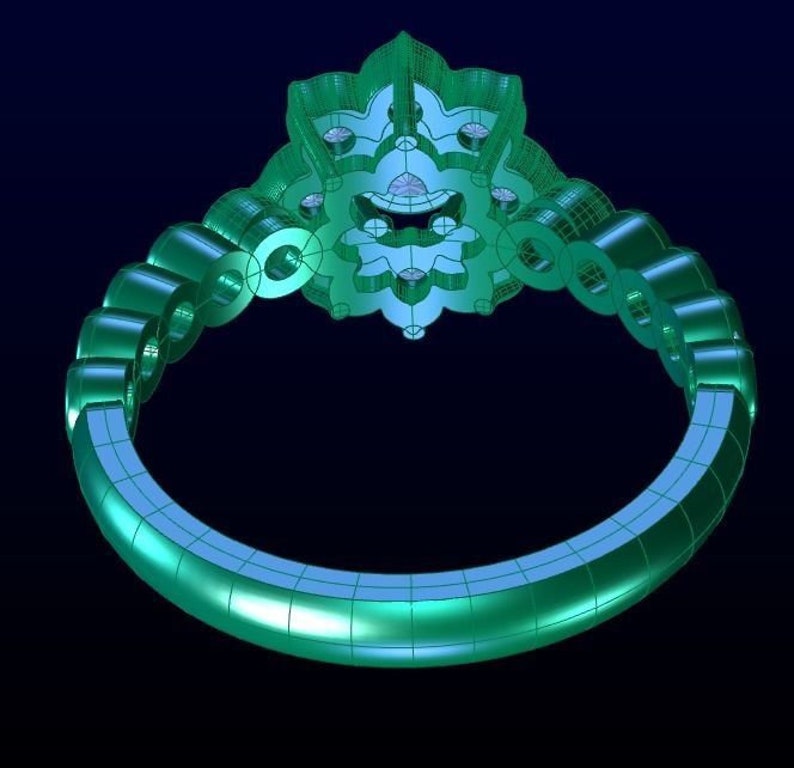 Flower Ring 3D CAD Digital File - Etsy