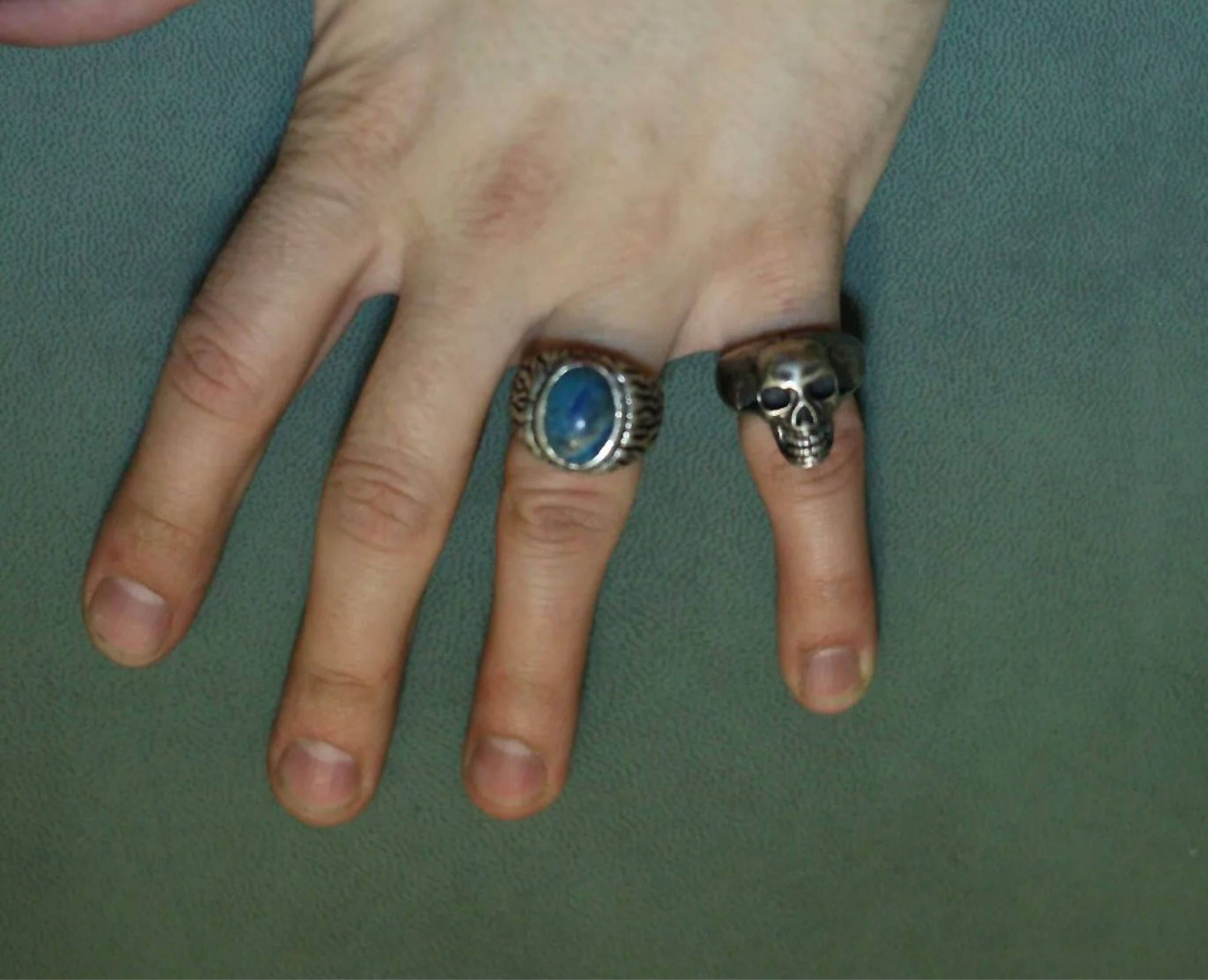 Handmade Handcrafted Men's Silver Skull Ring Fashion - Etsy