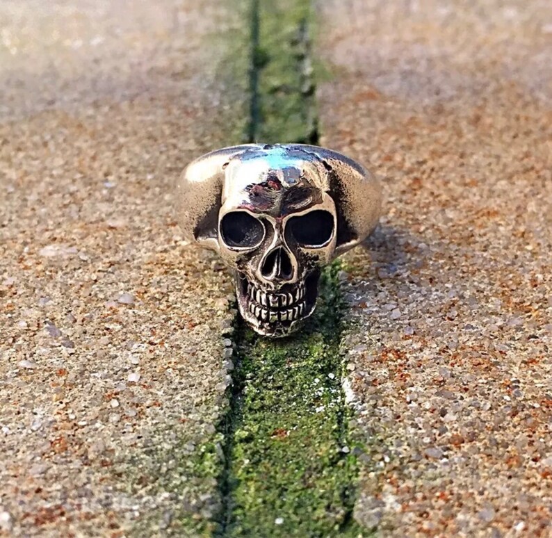 Handmade Handcrafted Men's Silver Skull Ring, Fashion - Etsy