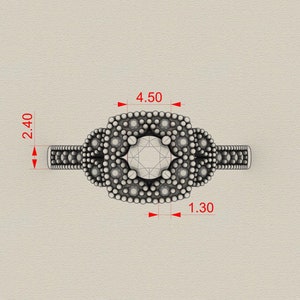 Solitaire Engagement Ring 3D CAD Digital Model | Etsy