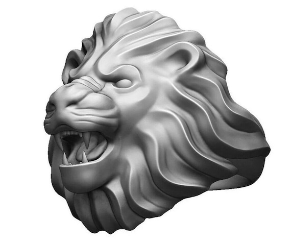 Lion Ring 3D File CAD Design - Etsy